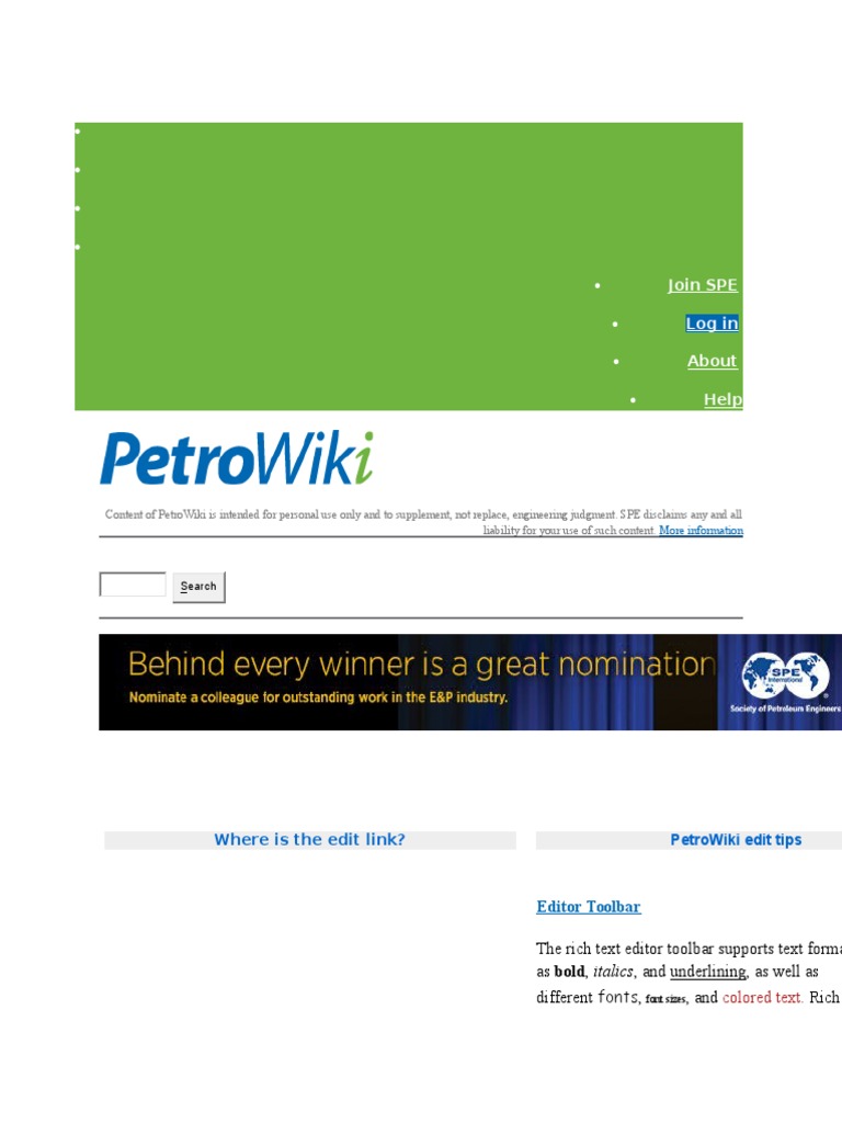 Society of Petroleum Engineers Petrowiki JRN | PDF | Tungsten | Wear