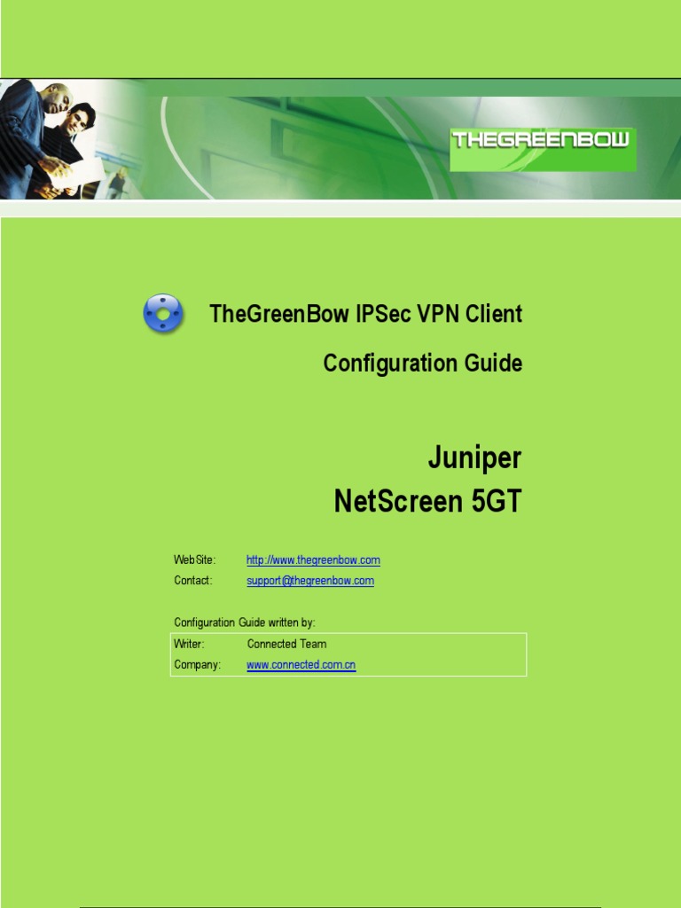 Juniper Netscreen NS 5GT Series & GreenBow IPSec VPN Client Software Configuration | PDF ...