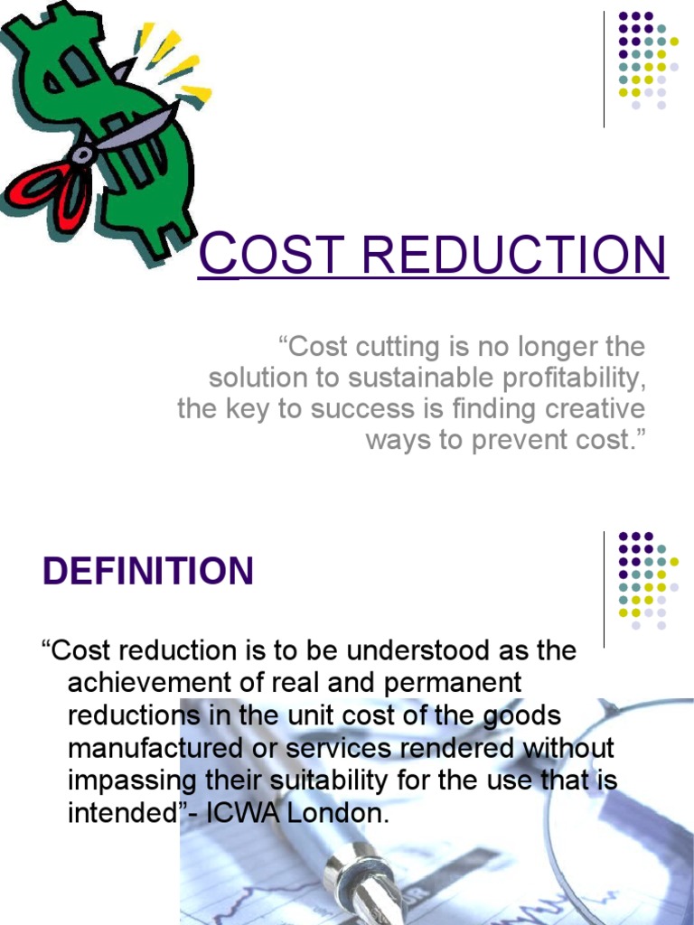 Reducing Cost | PDF