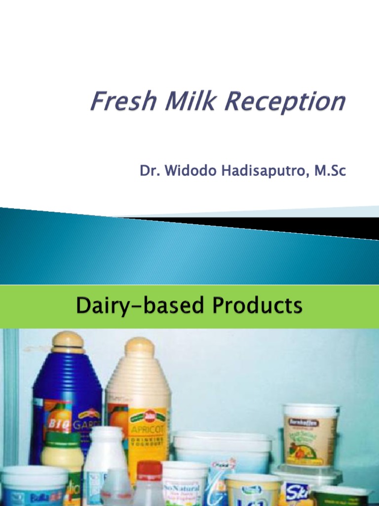 Fresh Milk Reception - English | PDF
