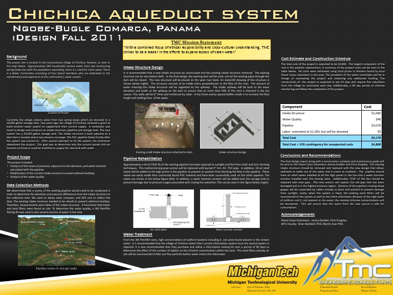 TMC Poster 2 | PDF | Pipeline Transport | Spillway