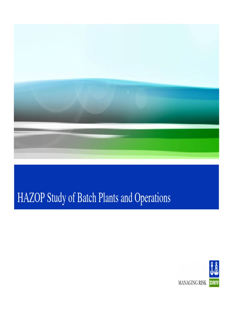 m09 Batch Hazop | Chemical Reactor | Chemical Engineering