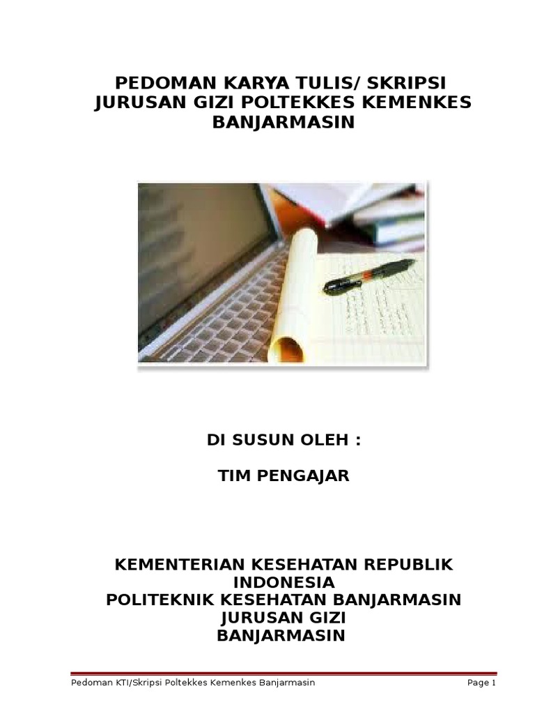Pedoman Penyusunan KTI Skripsi | PDF