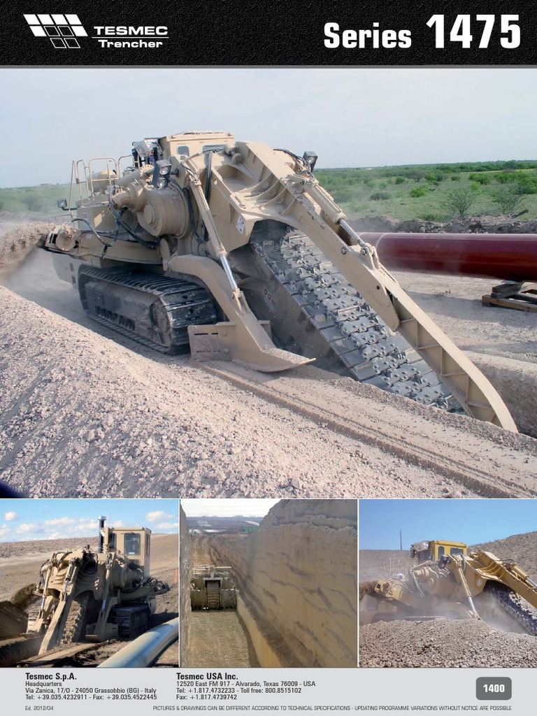 Tesmec TRS 1475 | PDF | Transmission (Mechanics) | Engines