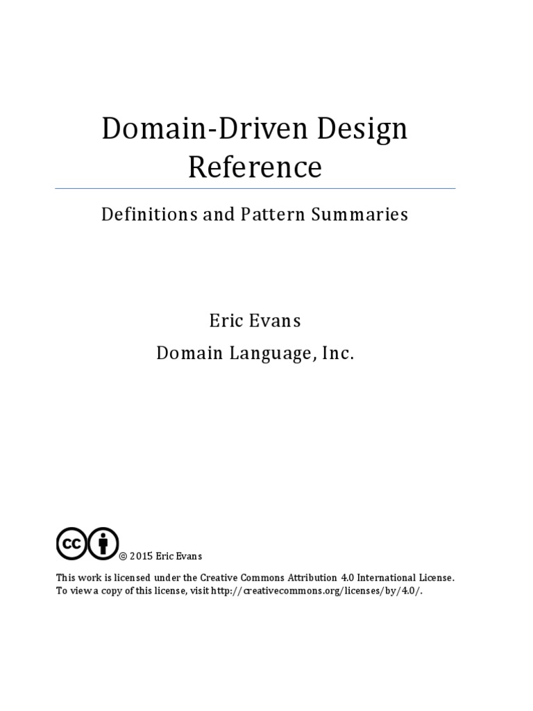 Eric Evans - Domain-Driven Design Reference | Download Free PDF | System | Databases