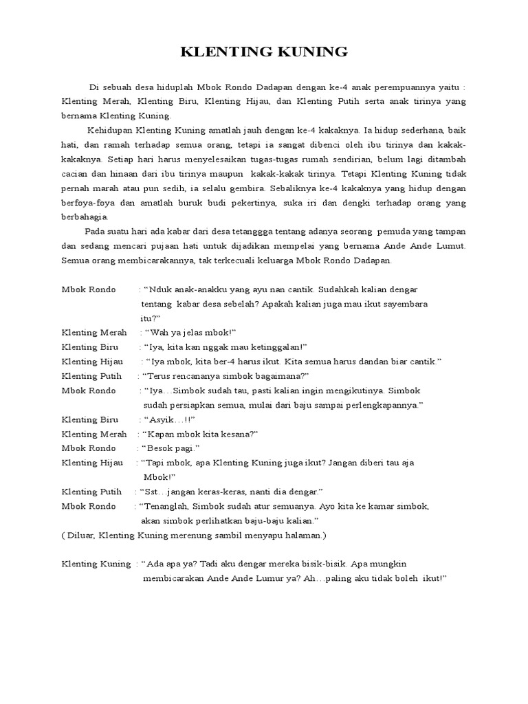 Klenting Kuning | PDF