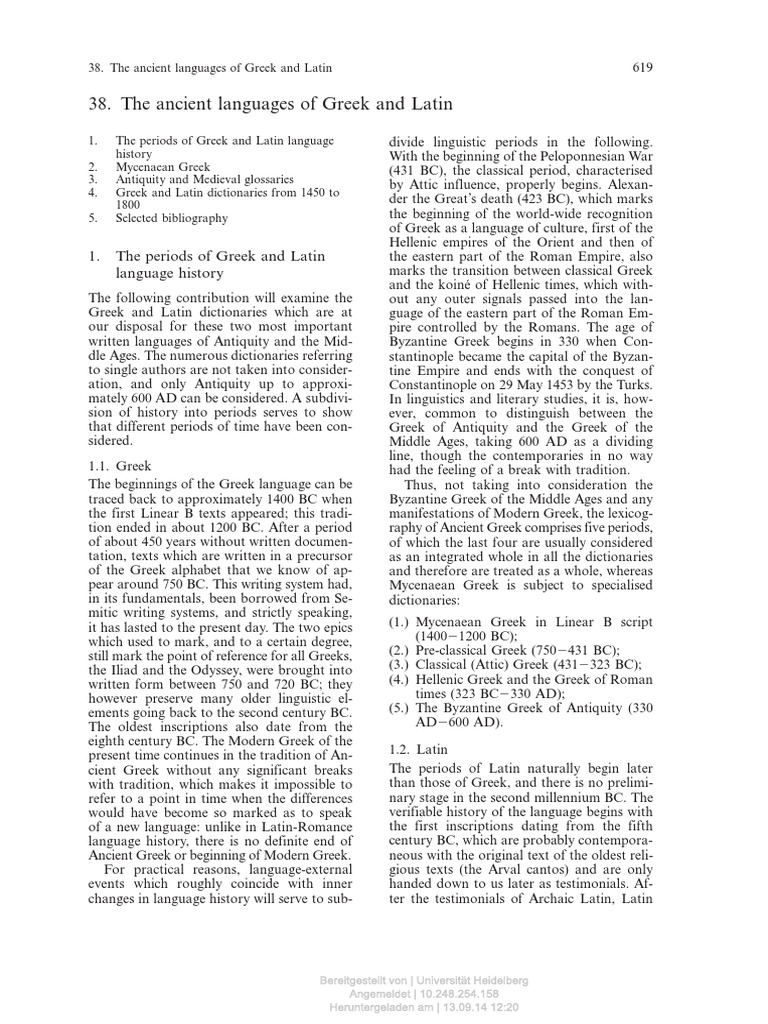 The Ancient Languages - Dicionaries-1 | PDF | Classics | Latin