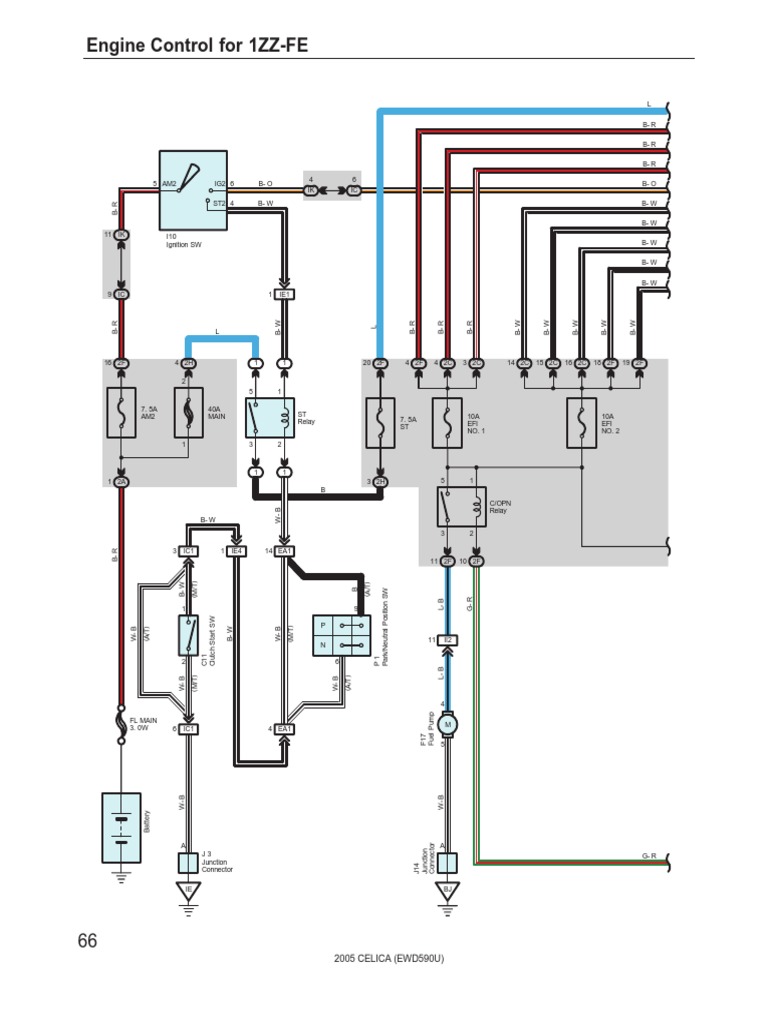 Engine Control For 1ZZ-FE | PDF | Fuel Injection | Systems Engineering