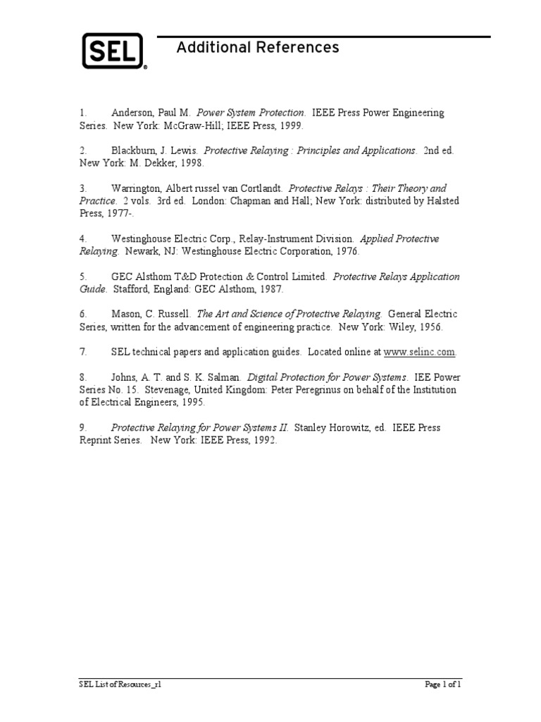 25b - List of Additional Resources - r1 | PDF | Electricity | Science ...