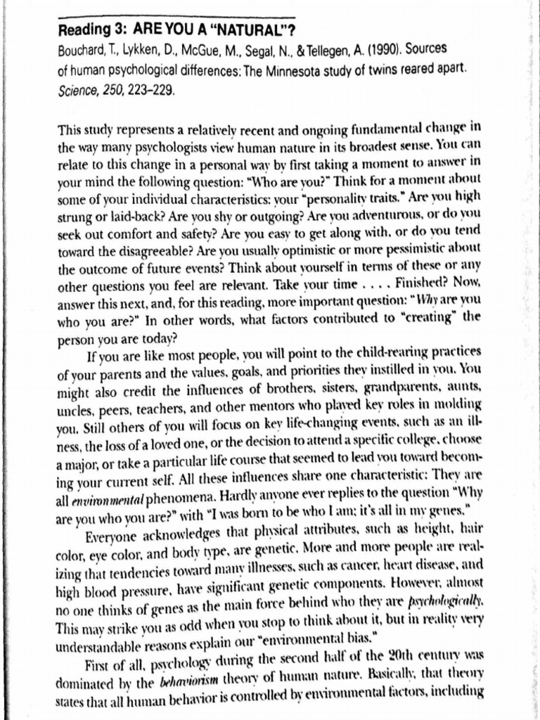 Bouchard - Are You A Natural | PDF