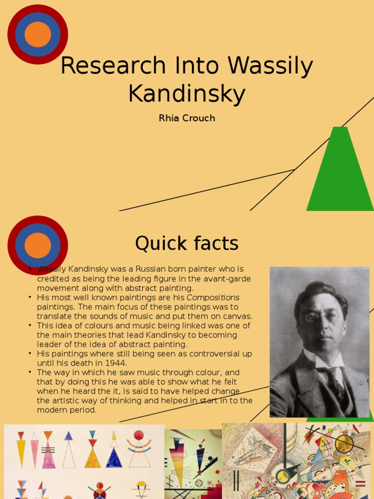 Research Into Wassily Kandinsky | PDF