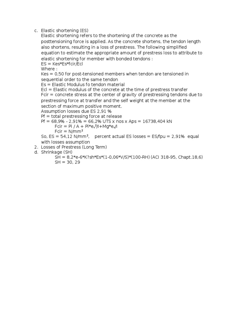 Elastic Shortening | PDF