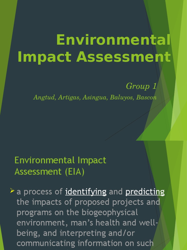Environmental Impact Assessment | PDF | Environmental Impact Assessment ...
