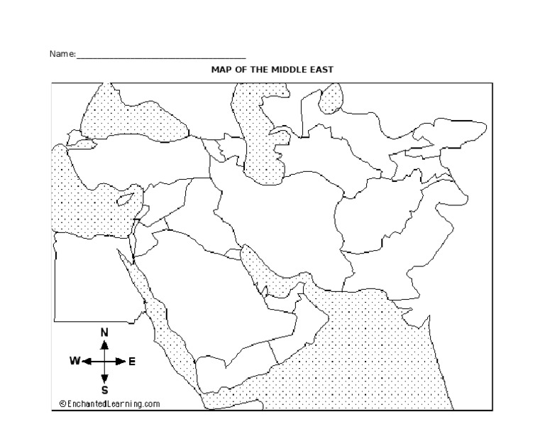 Middle East Map Overview | PDF