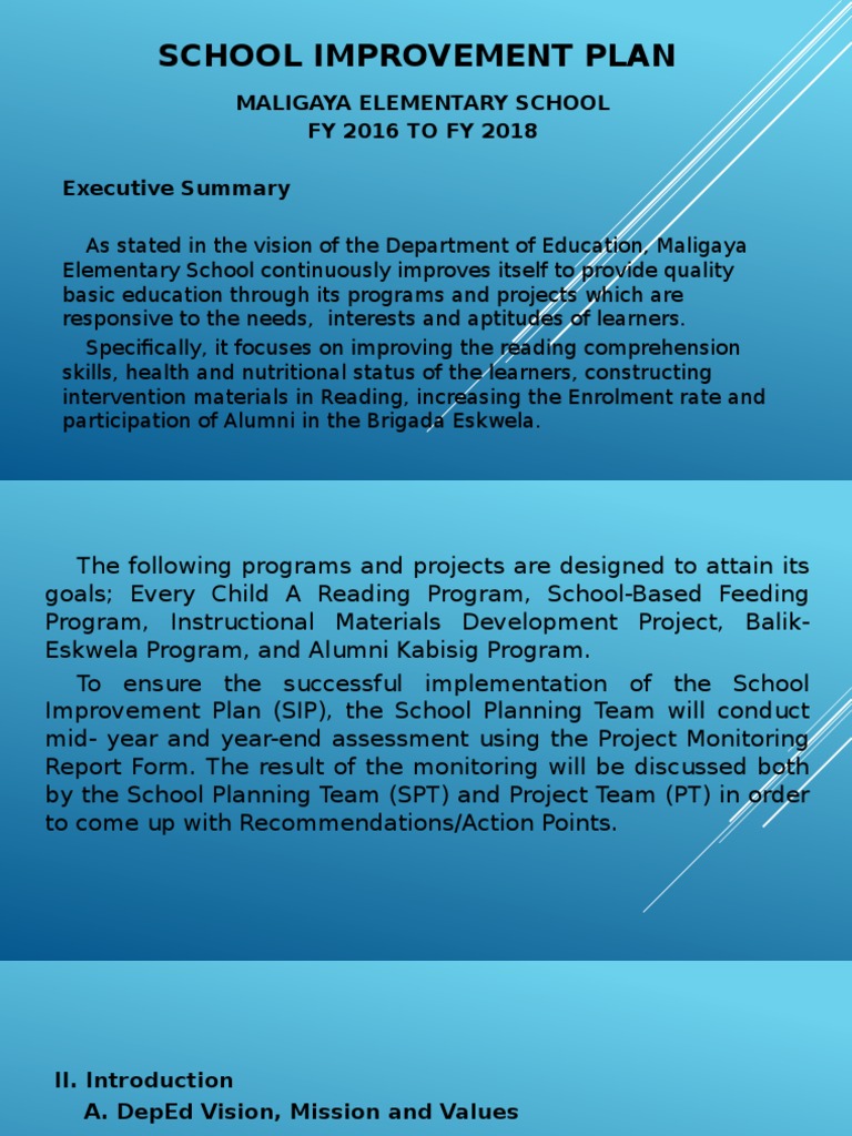 School Improvement Plan | PDF | Competence (Human Resources) | Teaching