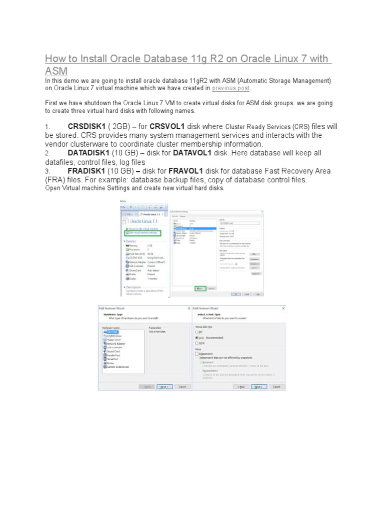 How To Install Oracle Database 11g R2 On Oracle Linux 7