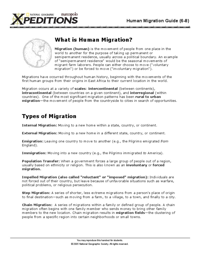 What Is Human Migration? | PDF | Human Migration | Immigration