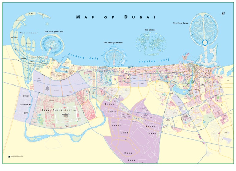 Dubai Districts and Neighborhoods Map | PDF