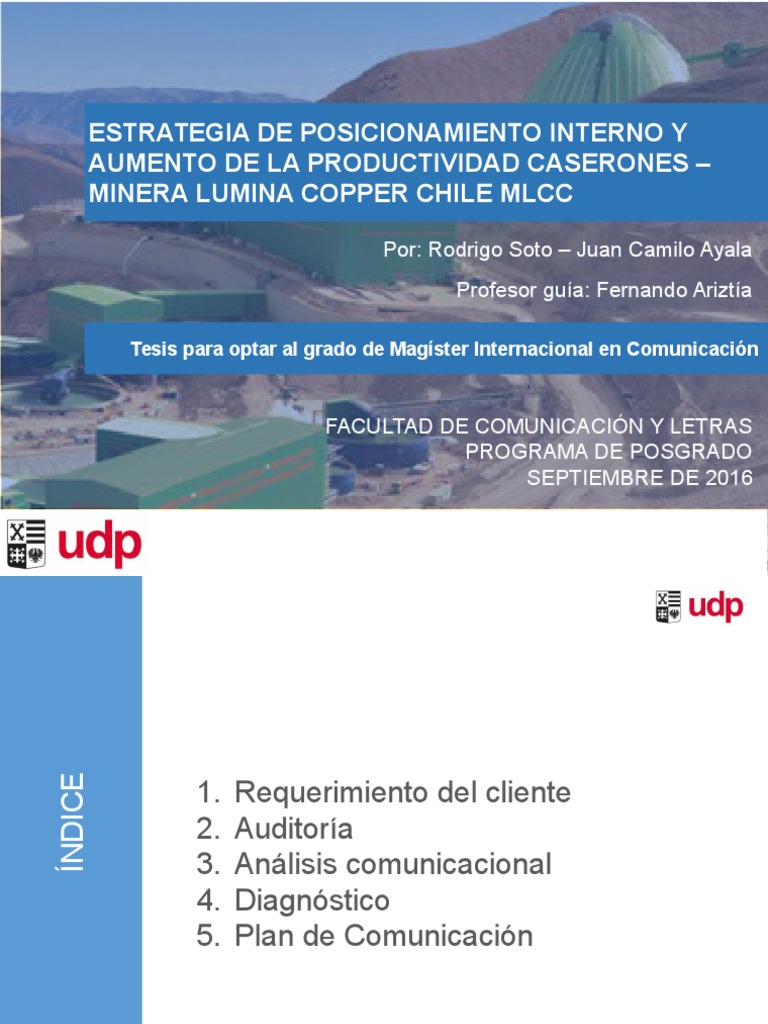 Presentación Caserones | PDF | Minería | Chile