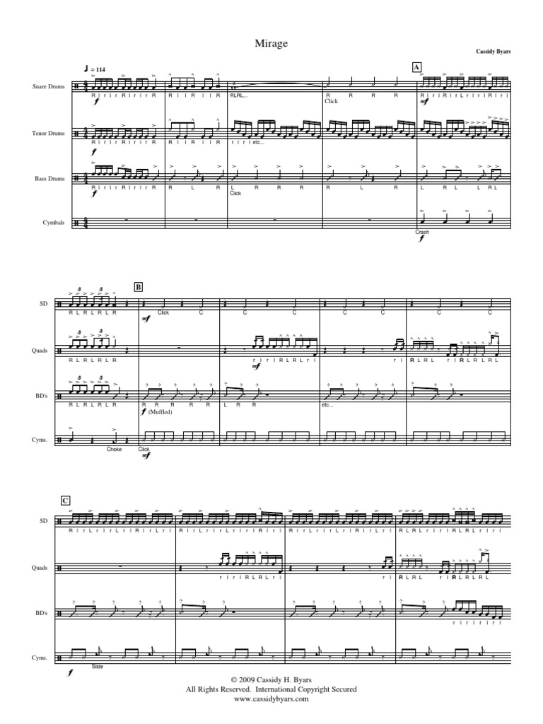 Mirage PDF | PDF | Marching Bands | Music