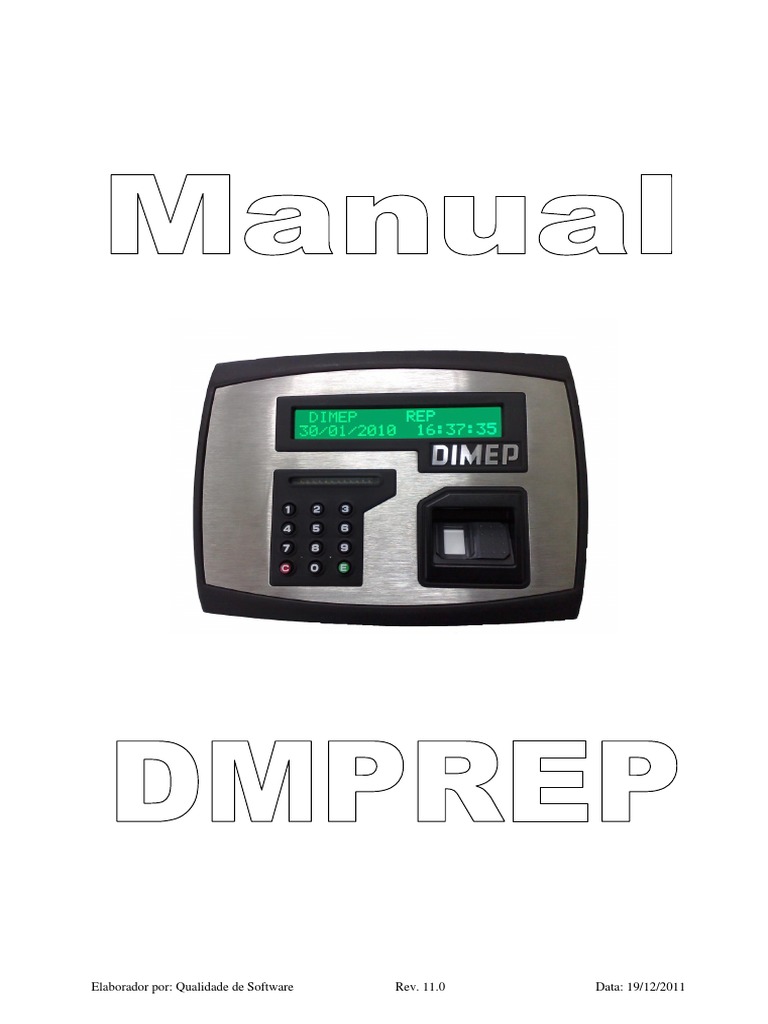 Manual Relogio Dimep PDF | PDF | E-mail | Autenticação
