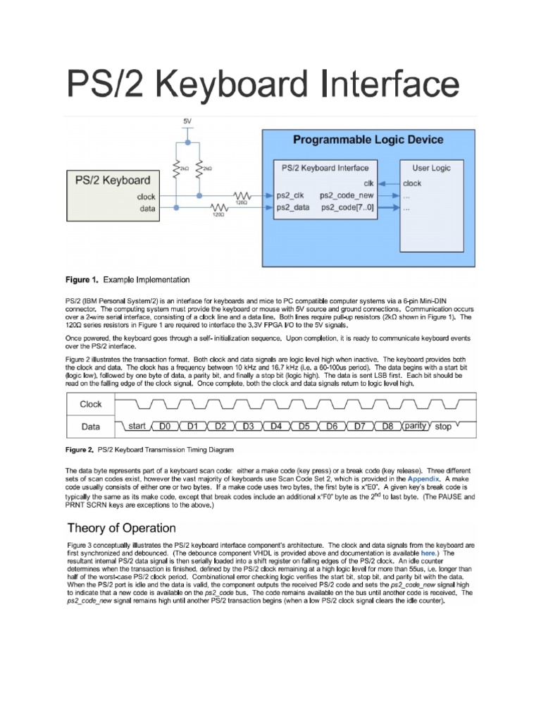 Ps2 Keyboard Interface | PDF