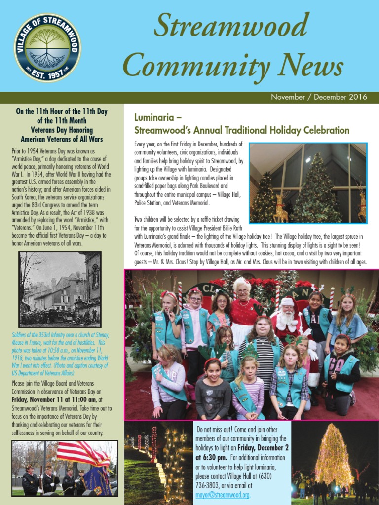 Streamwood Community News: Luminaria - Streamwood's Annual Traditional ...