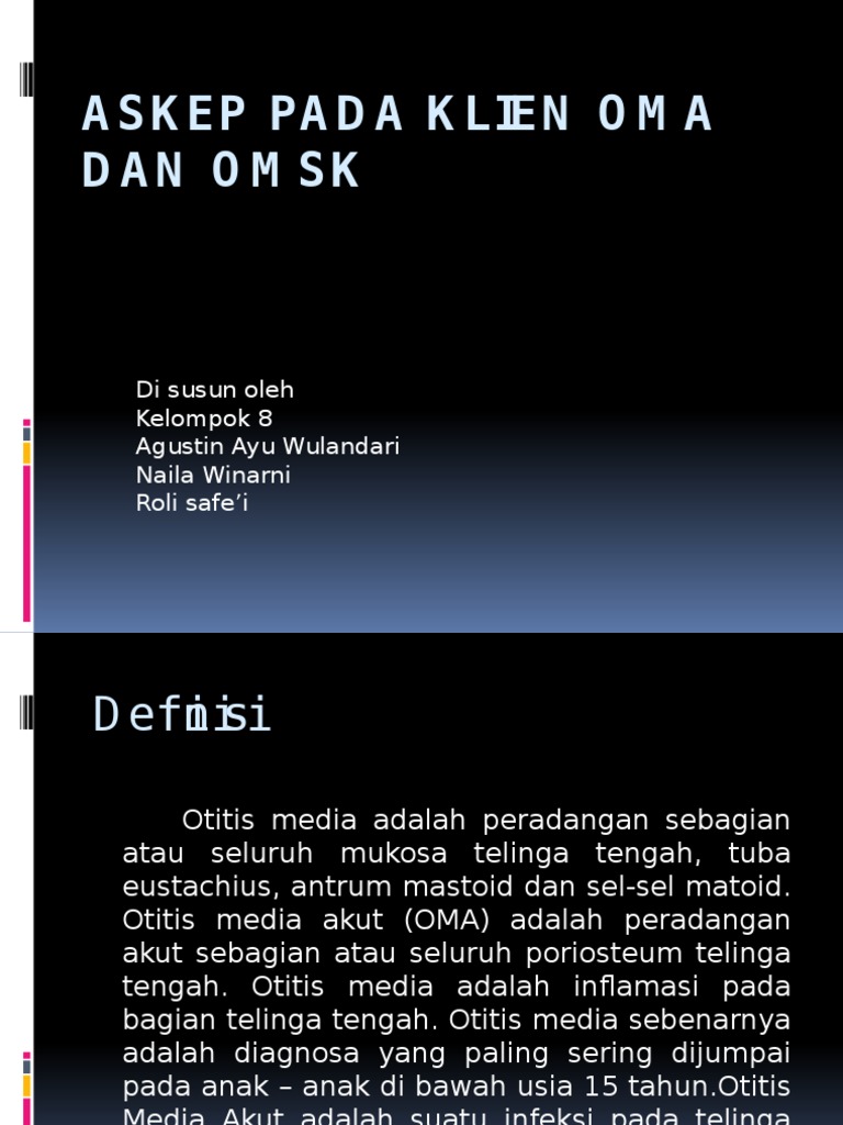 Askep Pada Klien OMA Dan OMSK | PDF