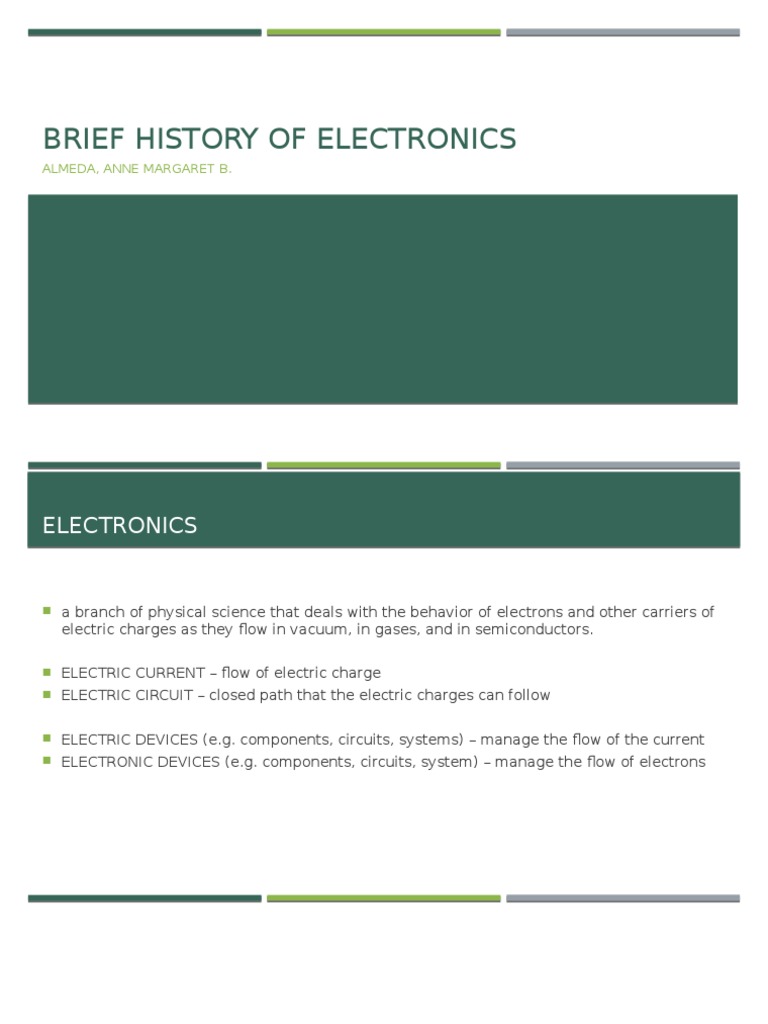 Brief History of Electronics | PDF
