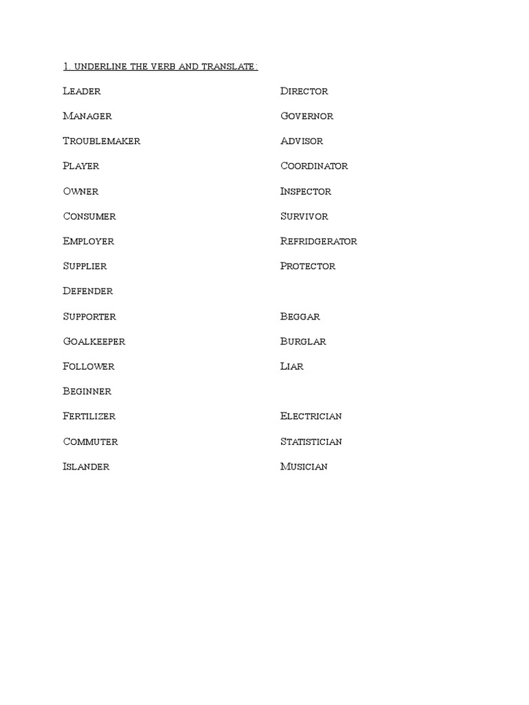 Er Suffixes | PDF