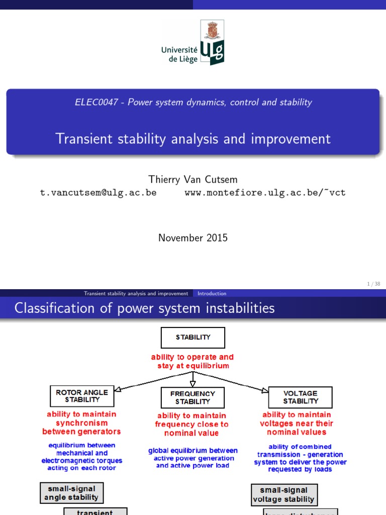 Transient Stability | PDF