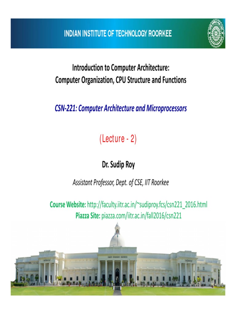 Intro to Computer Architecture | PDF | Computers