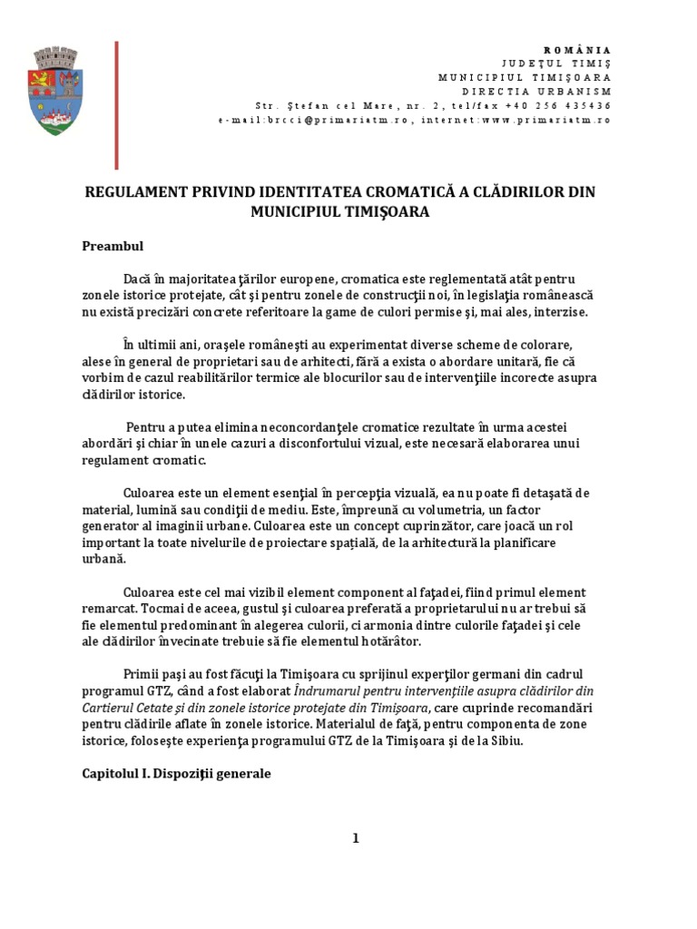 Regulament Identitate Cromatica TM | PDF