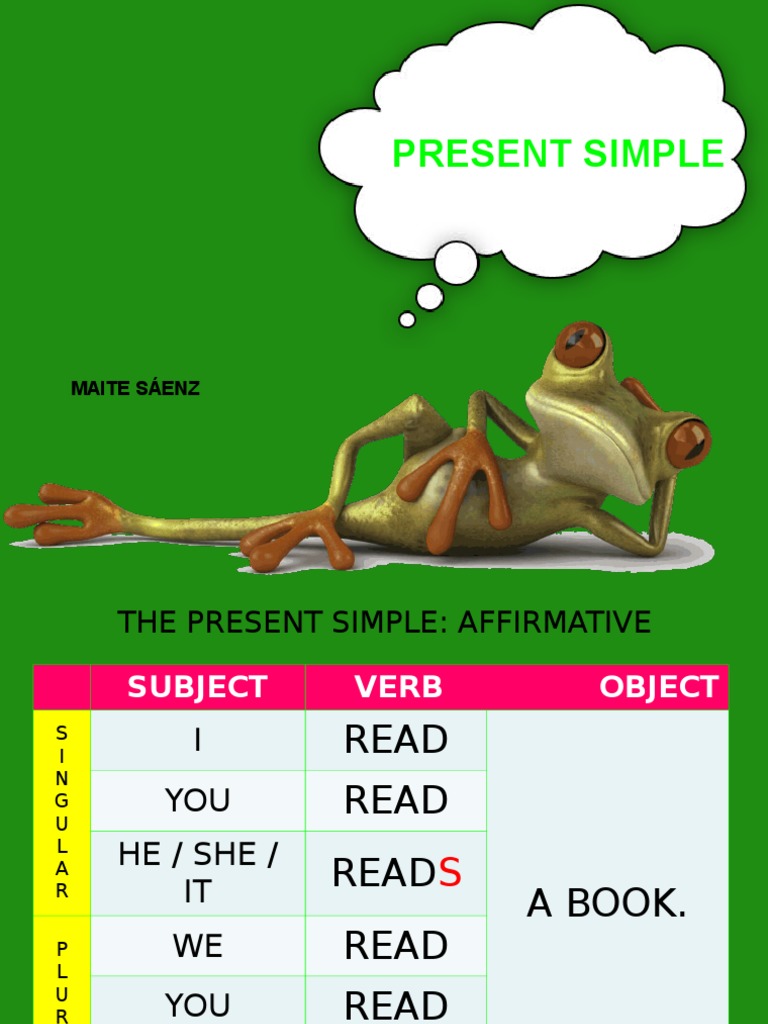 Present Simple Ingles Pdf Ellipsis Onomastics