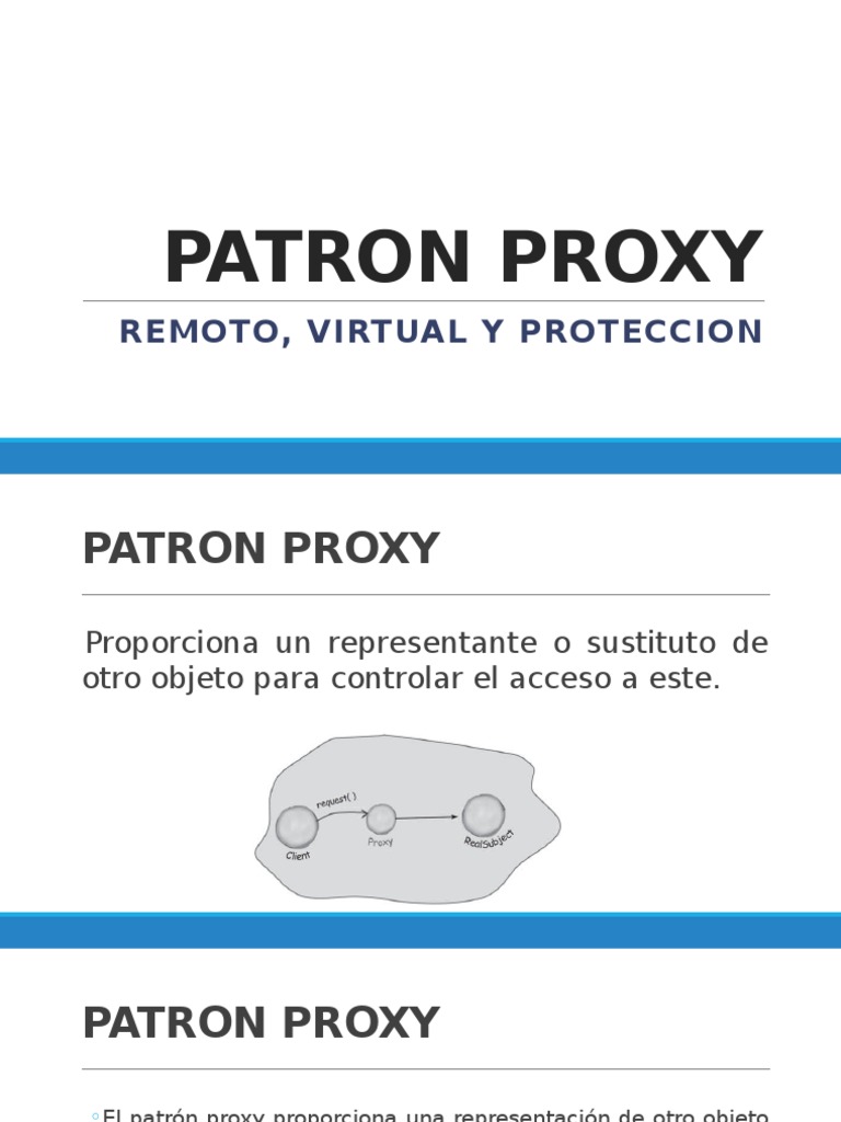 Patrón Proxy | PDF