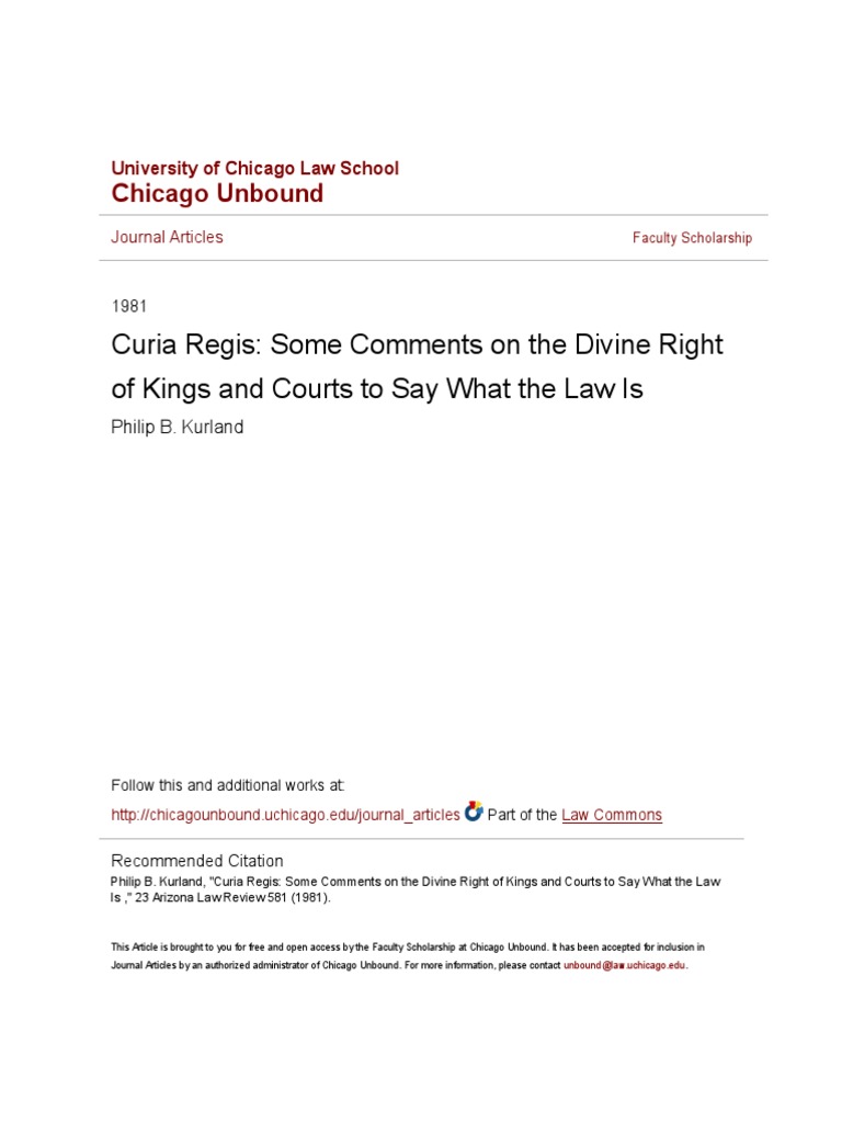 Curia Regis. Completo | PDF