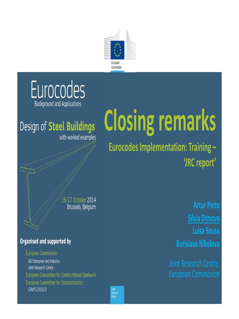 12 Eurocodes Steel Workshop JRC EC | PDF