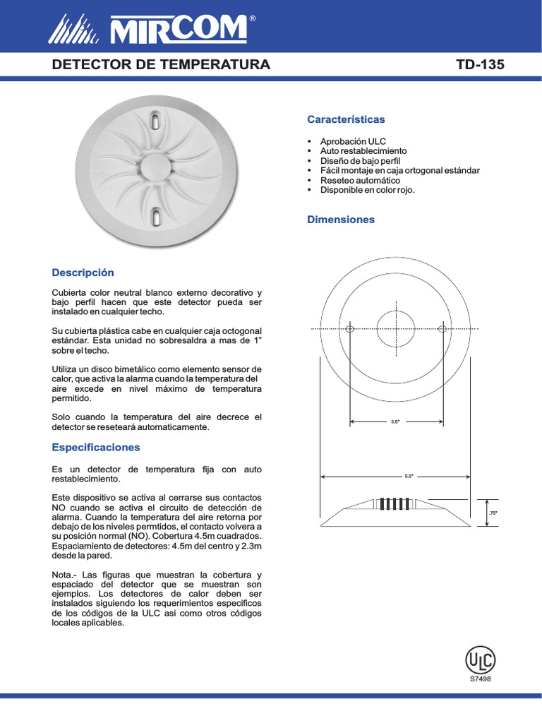 Ficha Tecnica Temperatura MiRCOM