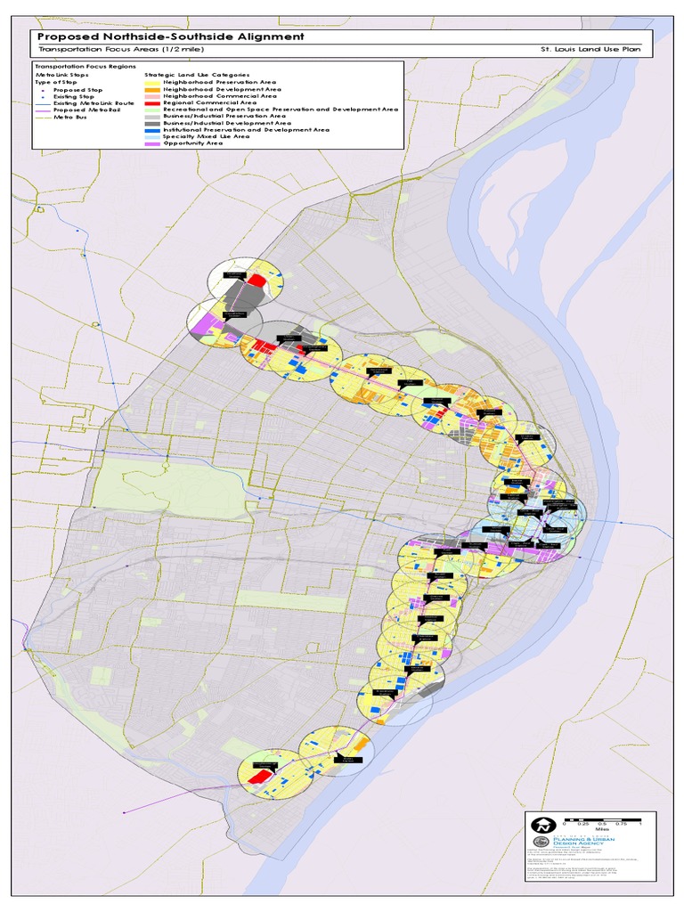 St. Louis MetroLink Stops and Land Use Plan | PDF