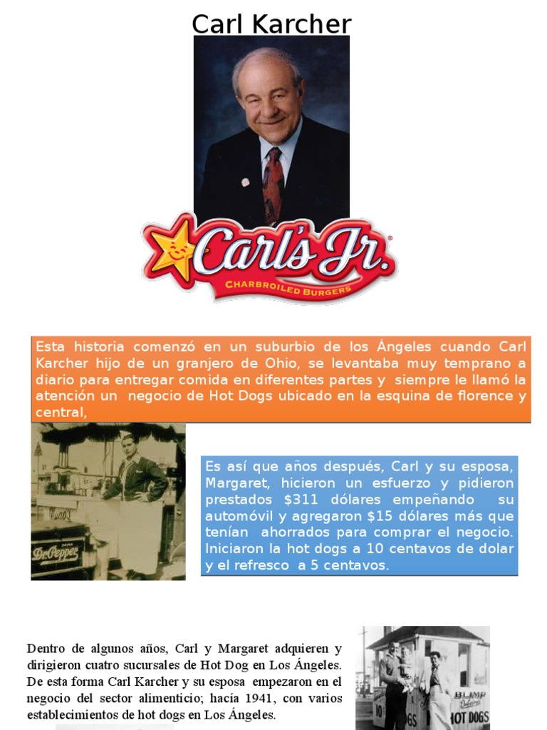 Historia de Carl Karcher y Carl's Jr. | PDF | Viajes y turismo