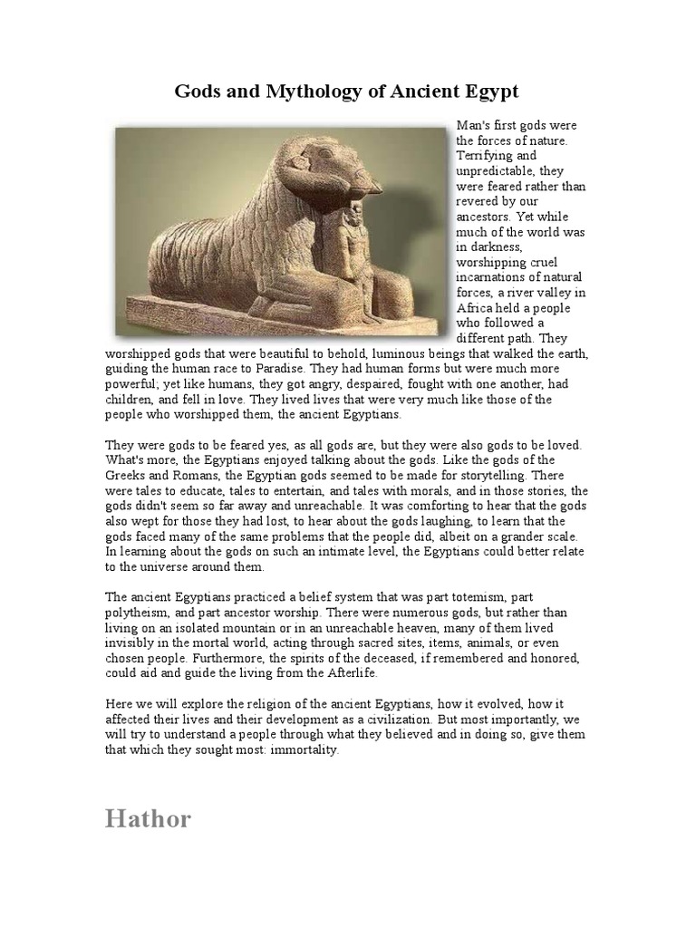 Ancient Egyptian Gods and Beliefs | PDF | Horus | Isis