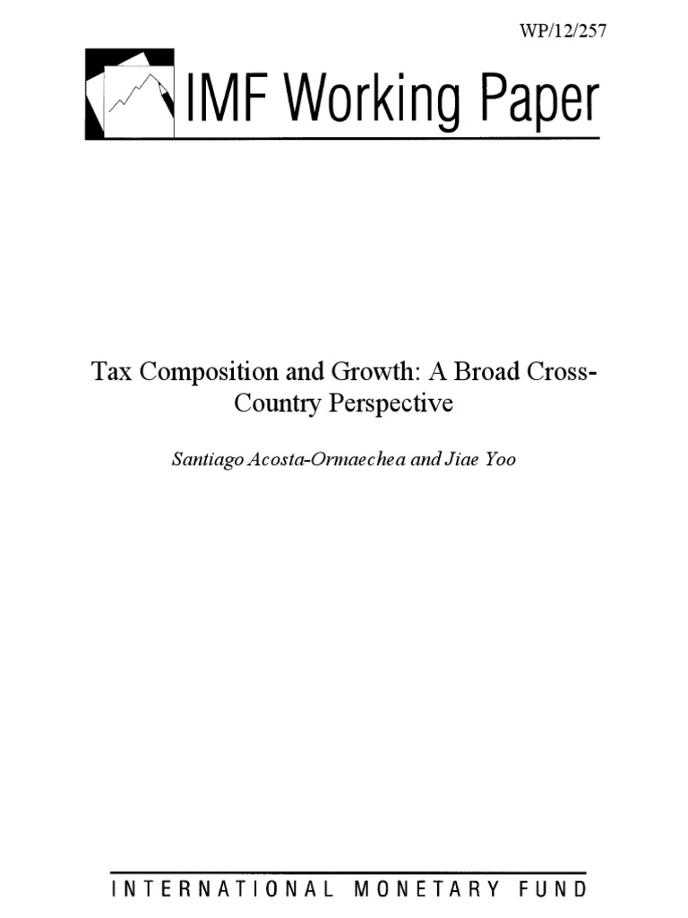 A - 1 Tax Composition and Growth - IMF 2012 | PDF | Taxes | Economic Growth