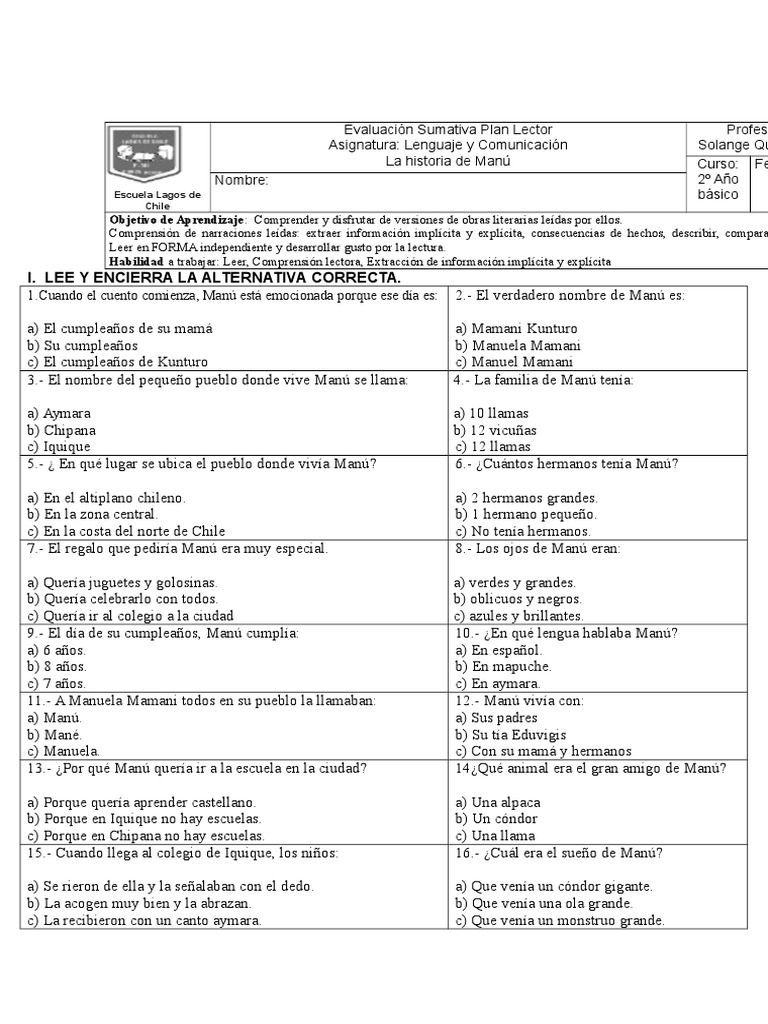 La Historia de Manu | PDF | Idiomas