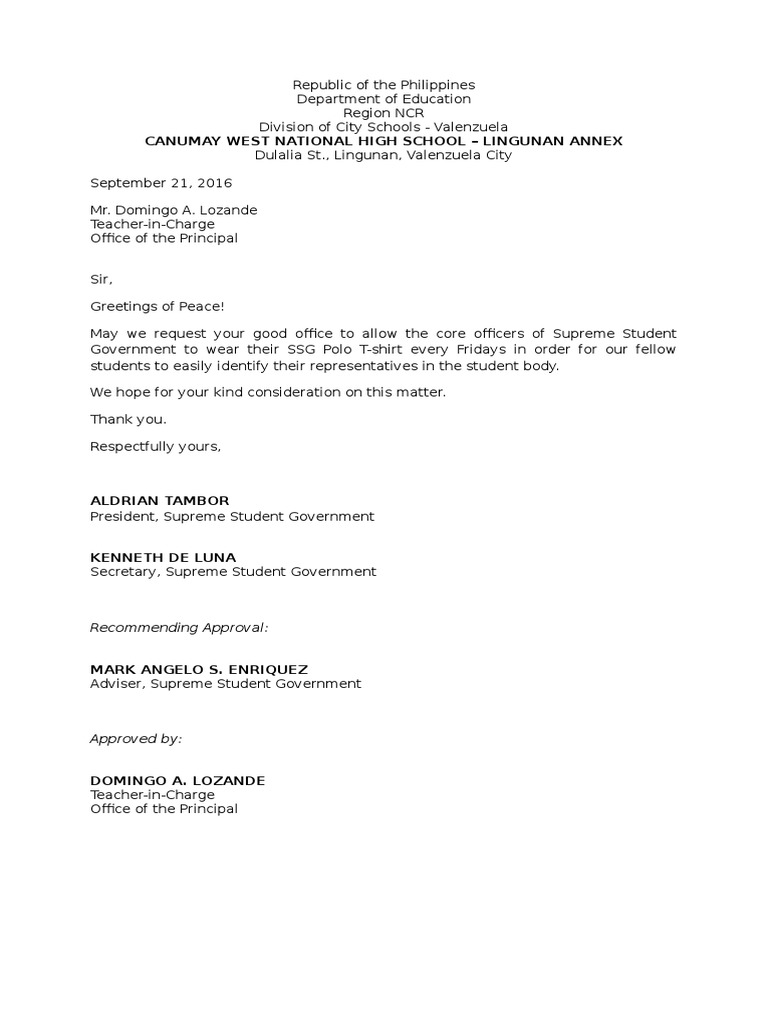 Letter SSG Uniform | PDF