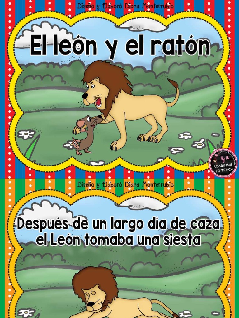 El Leon y El Raton Fabula
