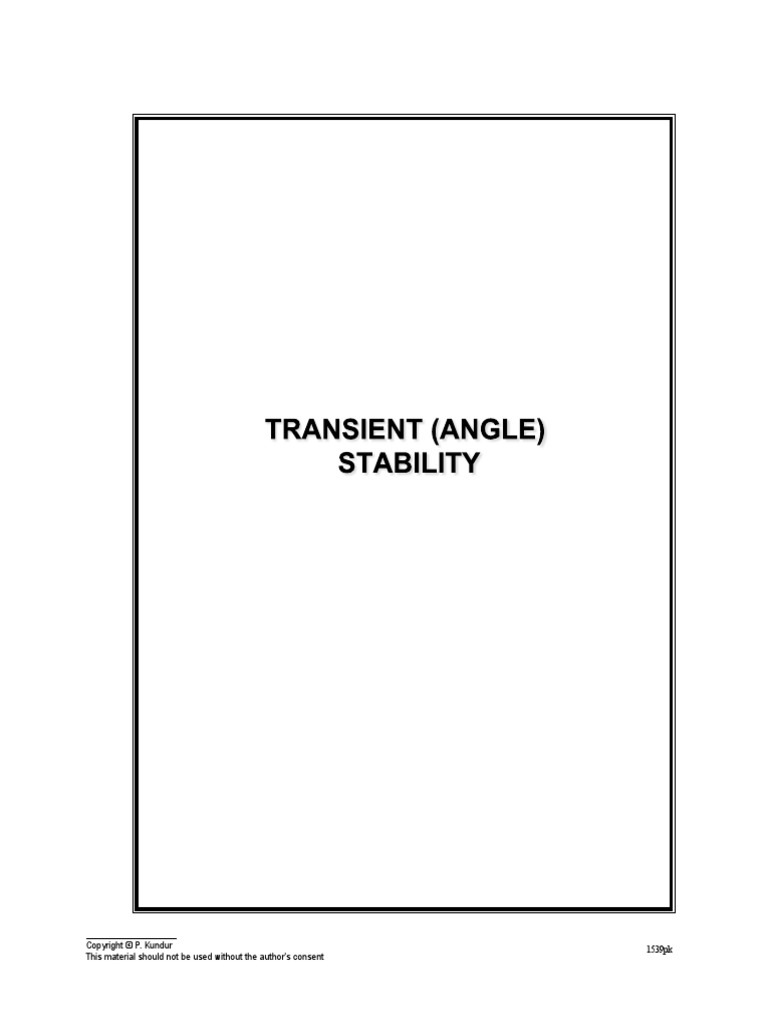 05 Transient Angle Stability | PDF | High Voltage Direct Current | Relay