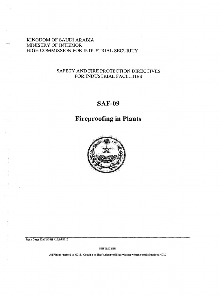 Fireproofing Directives for Plants | PDF | Oil Refinery | Petroleum