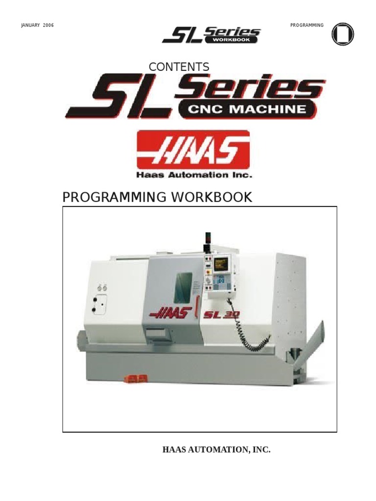 Haas Lathe Programming Workbook | PDF | Cartesian Coordinate System ...