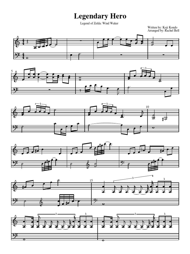 Wind Waker Theme Sheet Music | PDF