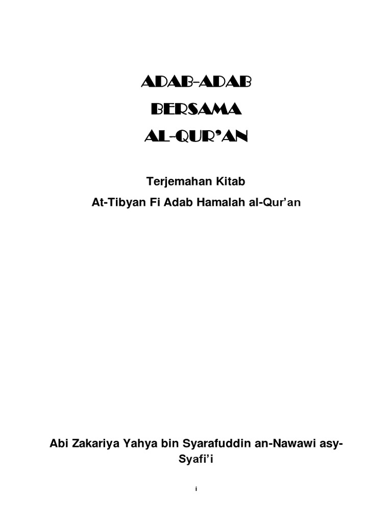Kitab At-Tibyan As - Ad PDF | PDF